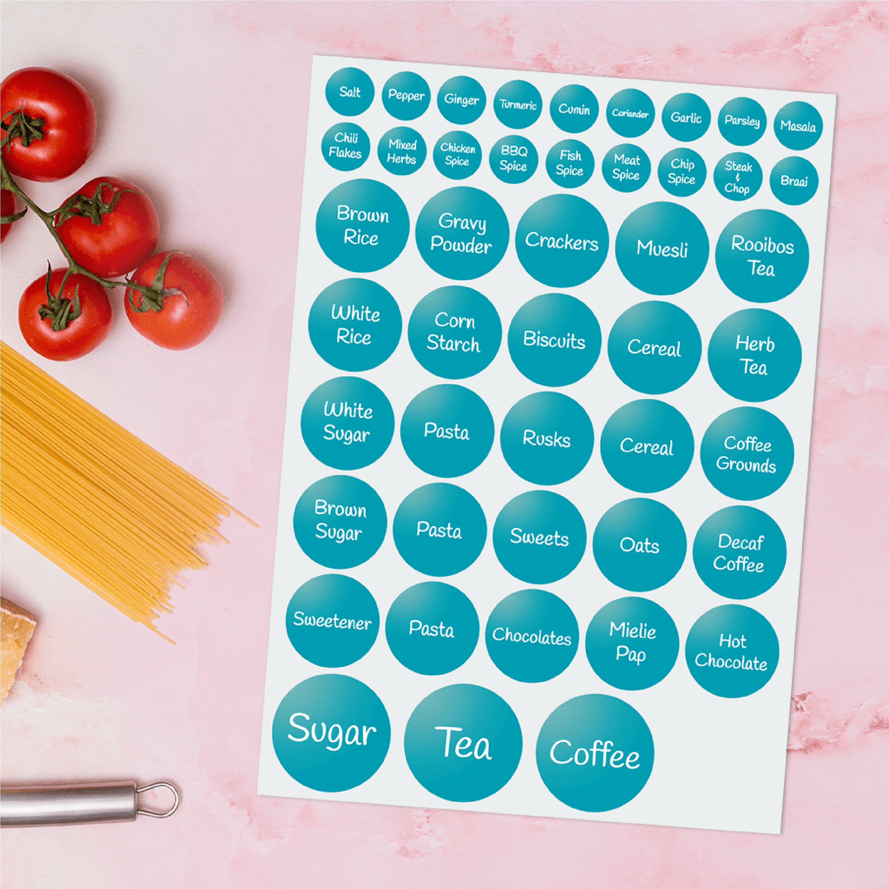 Mini Pantry Pack - Food Labels - Blue – Labels.co.za