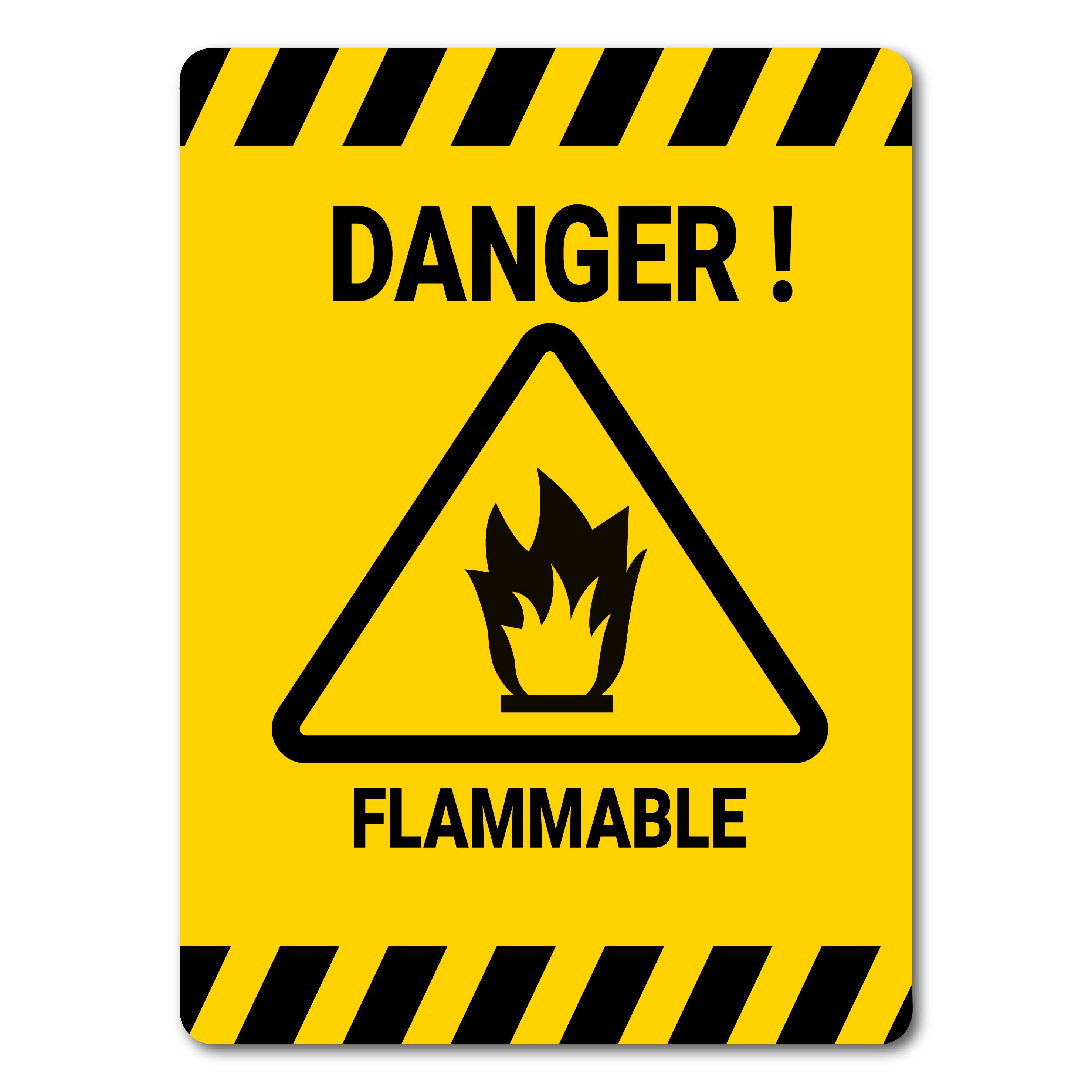 34cm x 46cm Danger Flammable 2 Labels - Pack of 2 – Labels.co.za