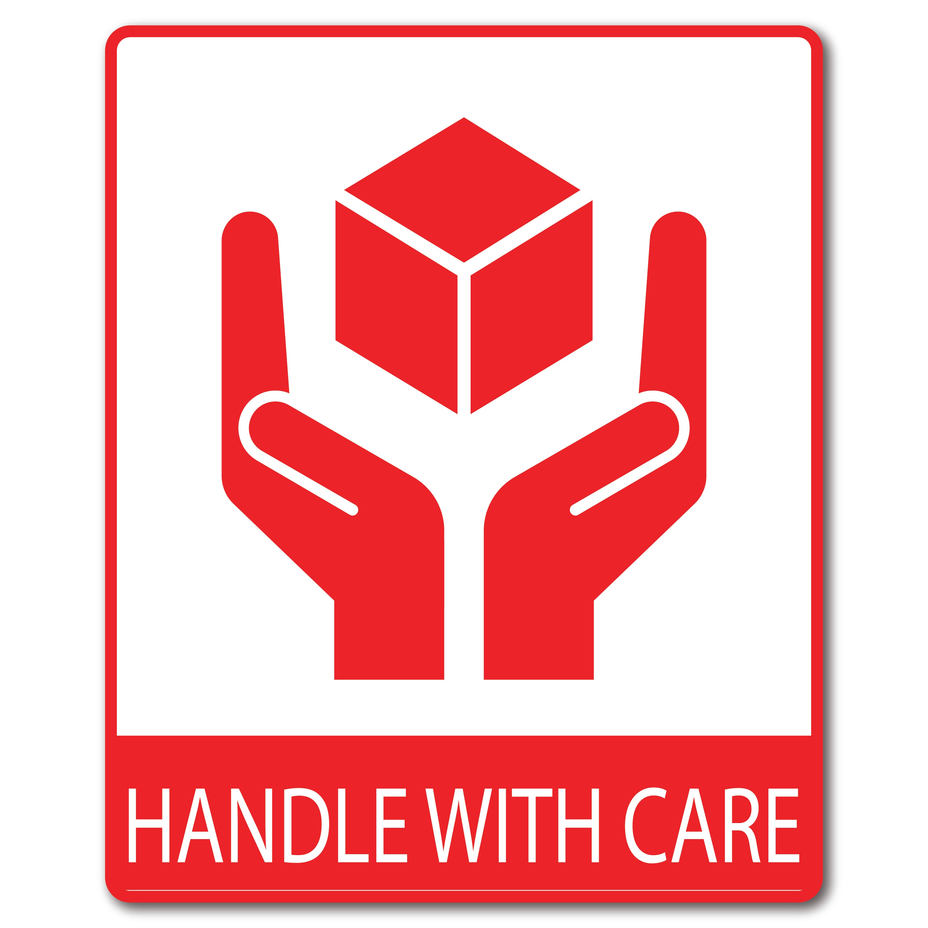 9cm x 11cm Handle With Care Labels – Labels.co.za