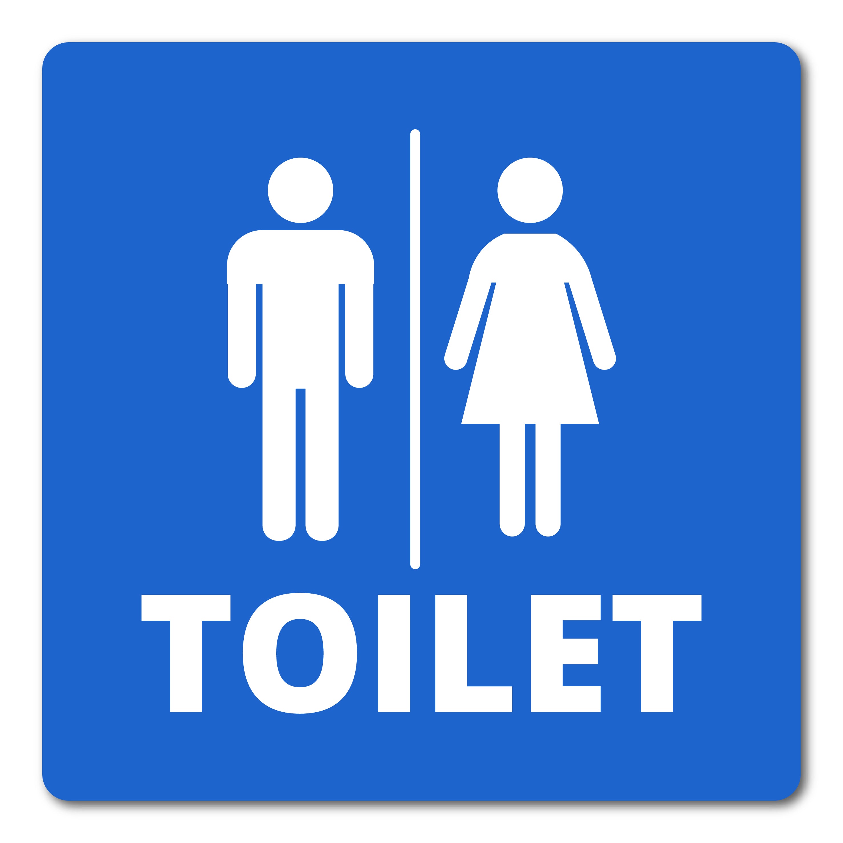 20cm Toilet Sign Labels - Pack of 2 – Labels.co.za