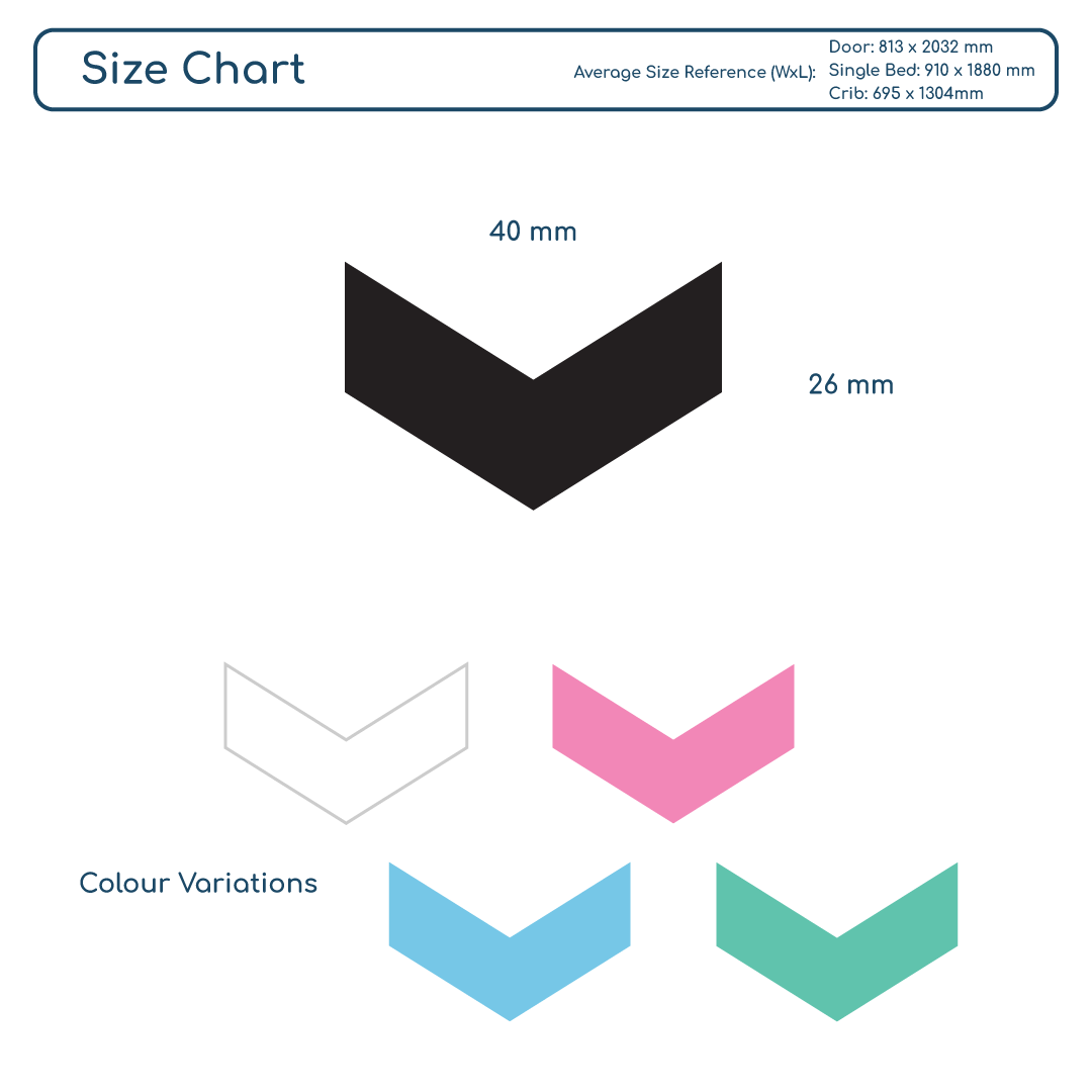 Chevron Pattern – Blue wall decal room stickers | Labels.co.za