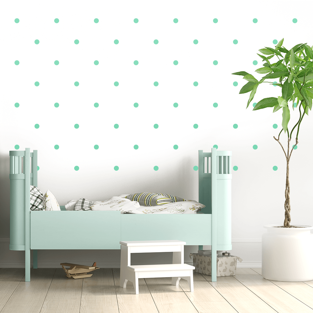 Dots Pattern – Green wall decal room stickers | Labels.co.za
