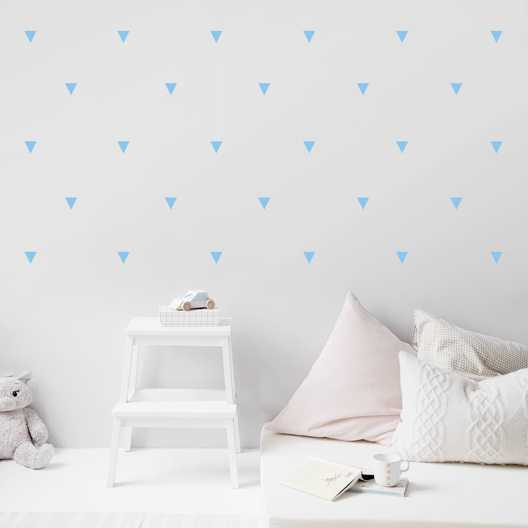 Triangle Pattern - Blue wall decal room stickers | Labels.co.za