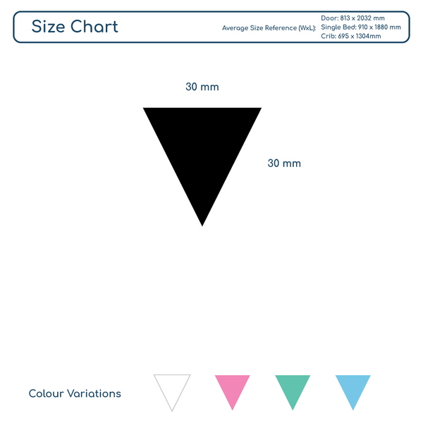 Triangle Pattern - White wall decal room stickers | Labels.co.za